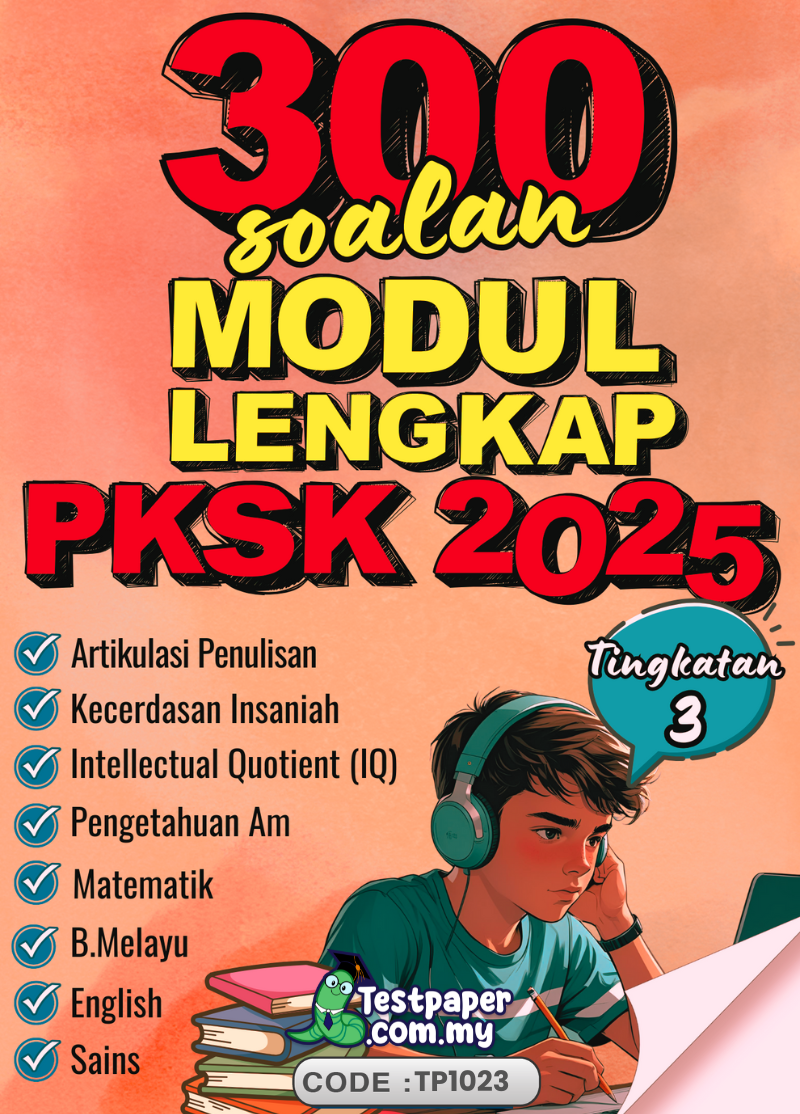 TP1023 - PKSK Tingkatan 3 : 300 Soalan Modul Lengkap (Bahagian A ...