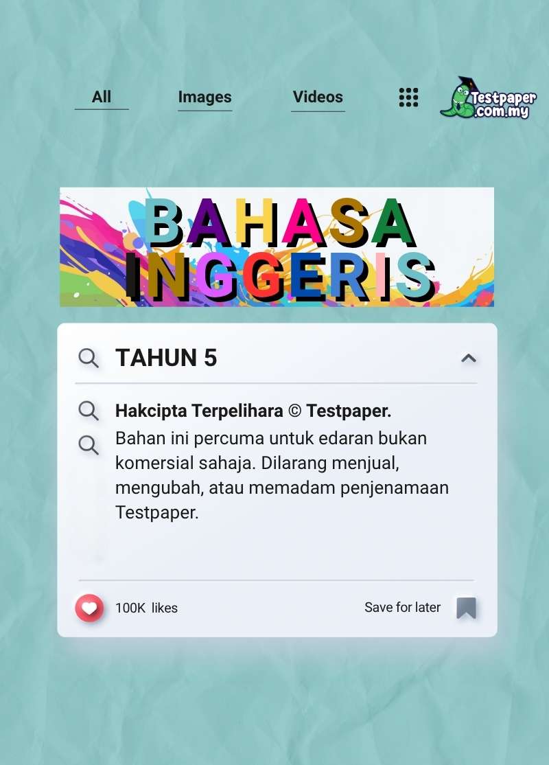 TP1027 - Bahasa Inggeris Tahun 5 : Mid-Theme English Boost (Free Module)
