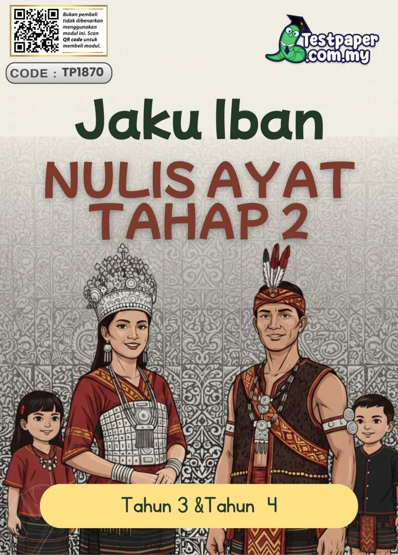 TP1870 - Bahasa Iban Tahun 3 & Tahun 4 : Nulis Ayat Tahap 2