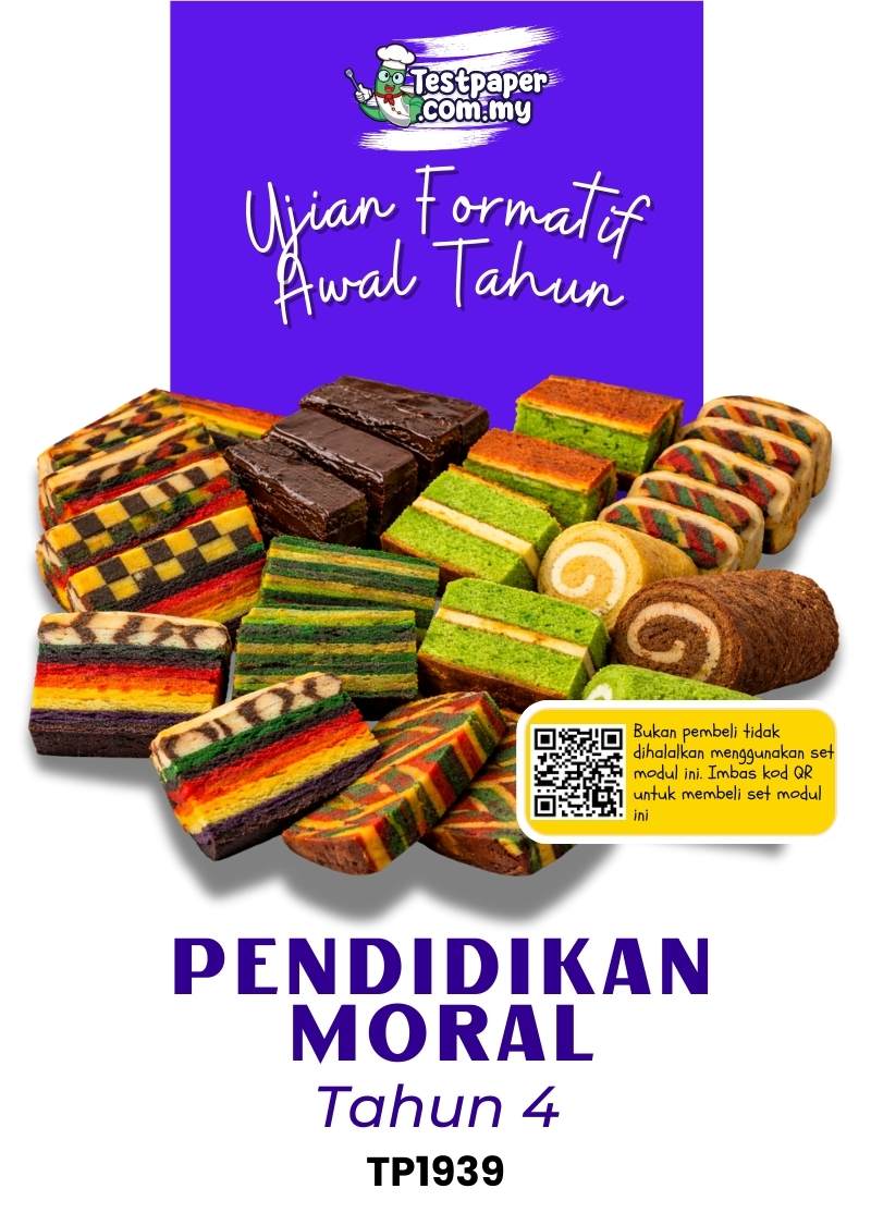 TP1939 - Pendidikan Moral Tahun 4 : SK Ujian Formatif Awal Tahun (UFAwT)