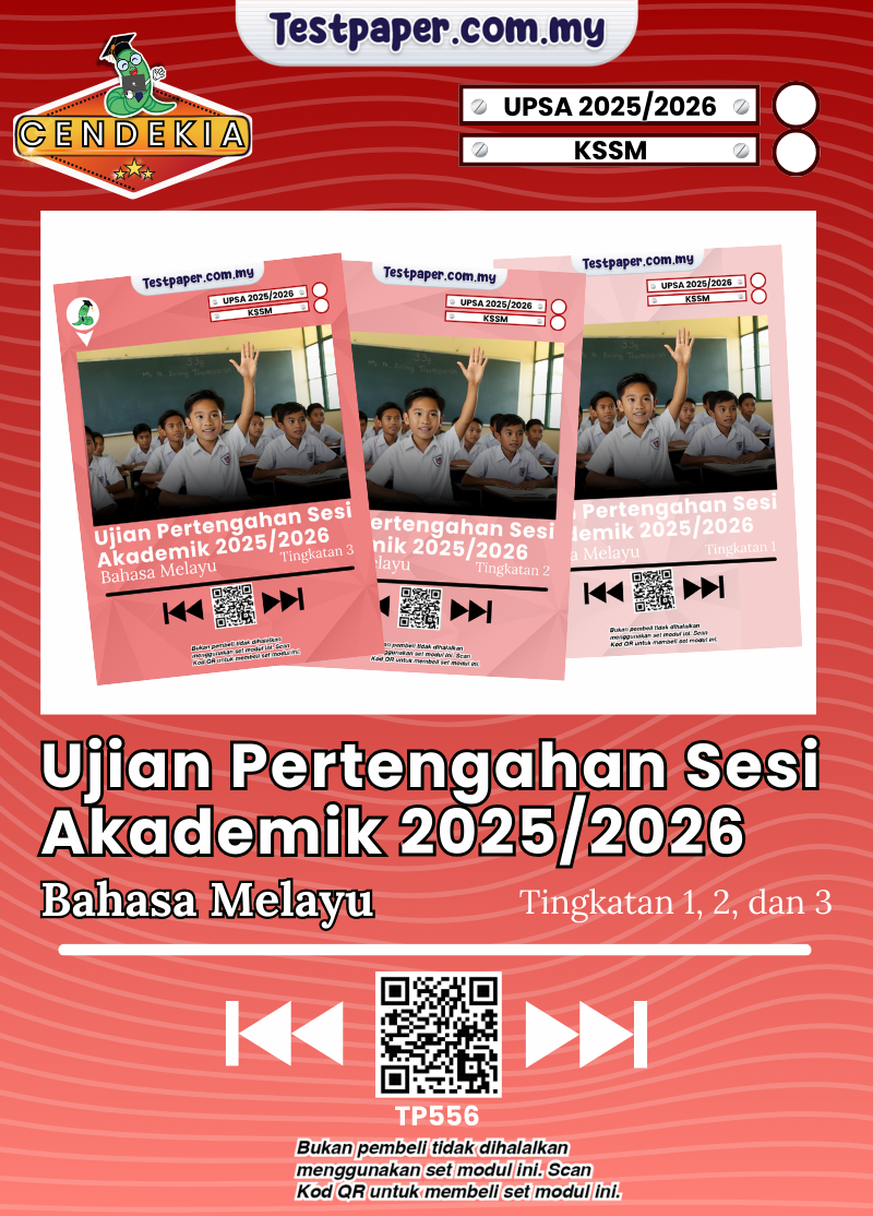 TP556 - Kombo Cendekia Bahasa Melayu : UPSA 2025 KSSM