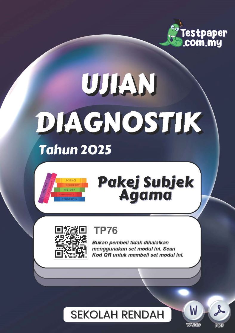 TP76 - Ujian Diagnostik 2025 : Pakej Subjek Agama Sekolah Rendah