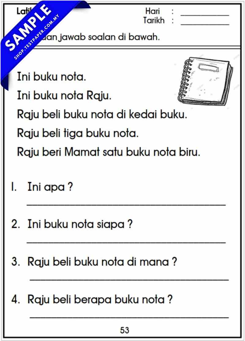 TP802 - Bahasa Melayu Pemulihan Khas : Latihan Petikan dan Pemahaman ...