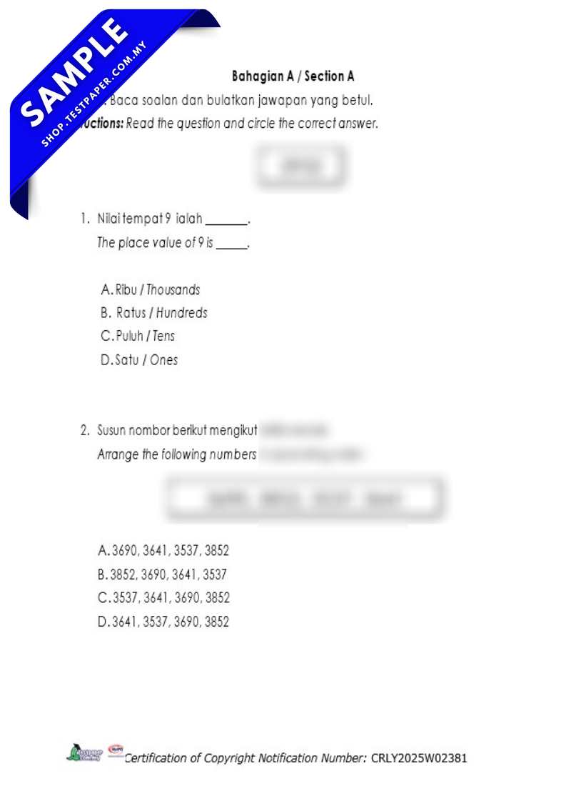 TP944 - Matematik Tahun 3 : USAT 2025