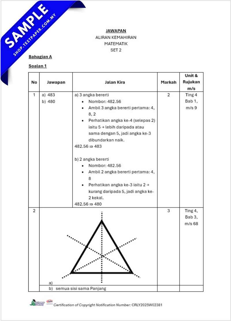 TP1169 - MPAK Matematik : Set Penilaian Bertulis