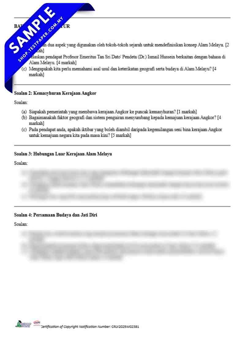 TP1898 - Sejarah Tingkatan 2 : Latihan Topikal Lengkap Berformat UASA