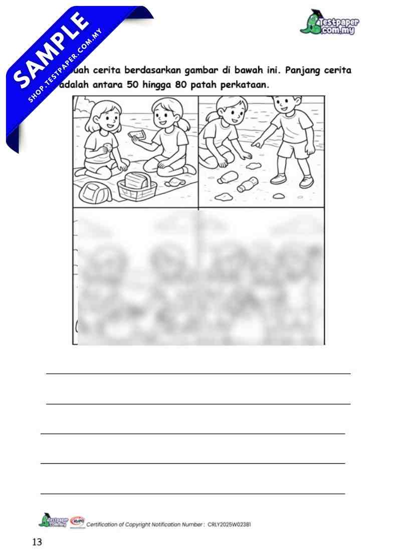 TP1911 - Bahasa Melayu Tahun 6 : SK Ujian Formatif Awal Tahun (UFAwT)